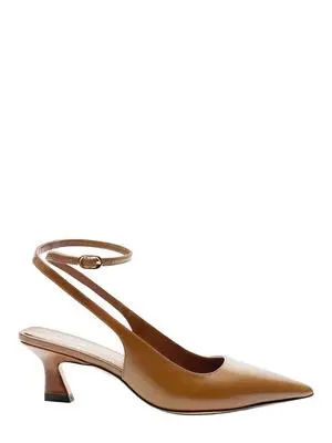 STUART WEITZMAN Vinnie 50 Squared Strap Pumps - Brown