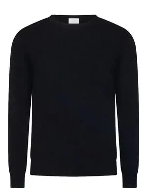 04651 / A TRIP IN A BAG Round-neck Long-sleeved Sweater - Blue