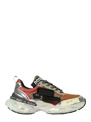 Dsquared2 Logo Detail Lace-up Sneakers - Grey