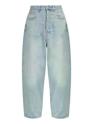 HAIKURE Five-pocket Wide-leg Jeans - Blue