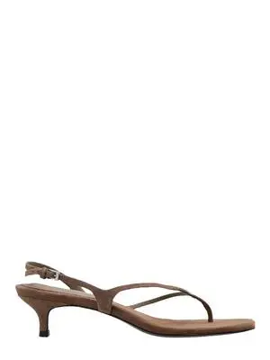 BLACK SUEDE STUDIO Mehak Strap Leather Sandals - Brown