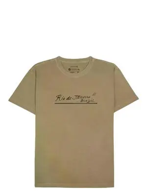 OSKLEN Letter-print T-shirt - Neutrals
