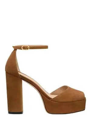 STUART WEITZMAN Sabrina Platform Sandals - Brown