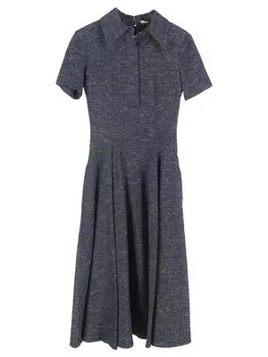 EMILIA WICKSTEAD Jody Fluted Dress - Blue