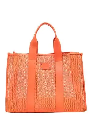 MSGM Logo Detail Tote Bag - Orange