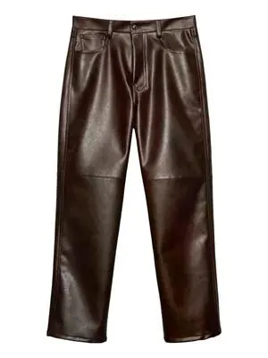 MSGM Panelled Trousers - Brown