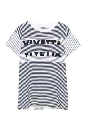 Vivetta Striped T-shirt - White