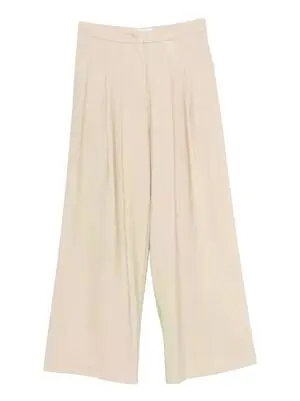 MVP WARDROBE Pleated Trousers - Neutrals