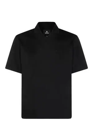 Mackage V-neck Polo Shirt - Black