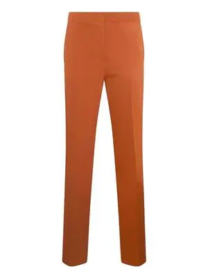 Max Mara Concealed-fastening Trousers - Orange