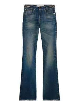 GOLDEN GOOSE Chain-embellished Jeans - Blue