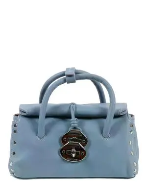 ZANELLATO Dotta® Leather Tote Bag - Blue
