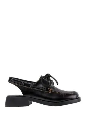 Camper Dana Leather Mules - Black