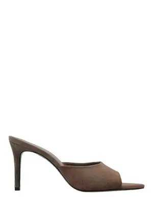 BLACK SUEDE STUDIO Belle Suede Heeled Sandals - Brown