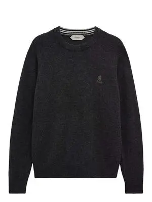Pringle Of Scotland Crew-neck Sweater With Logo - Grey