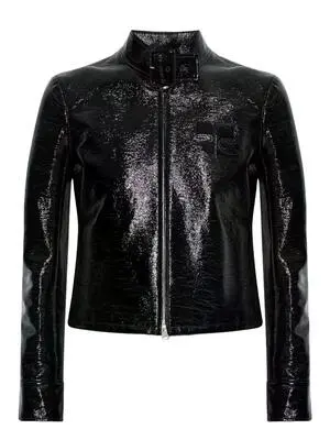 COURREGES City Zip-fastening Jacket - Black