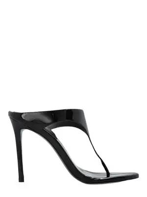 BLACK SUEDE STUDIO Laurel Leather Sandals - Black