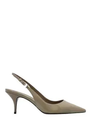 BLACK SUEDE STUDIO Branca Pointed-toe Heeled Pumps - Neutrals