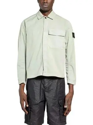 Stone Island Compass-badge Overshirt - Green