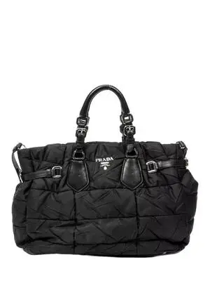 Prada Logo-detail Tote Bag - Black