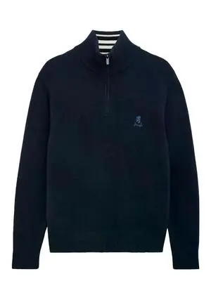 Pringle Of Scotland Zip Polo Shirt - Blue