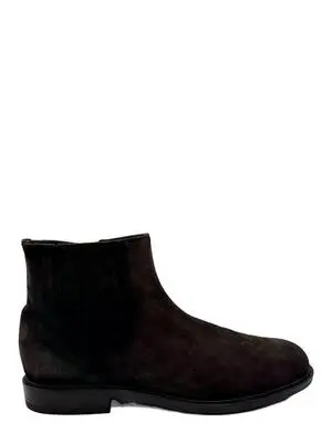 ALEXANDER HOTTO Zip Suede Chelsea Boots