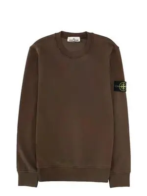 Stone Island Logo-patch Sweatshirt - Brown
