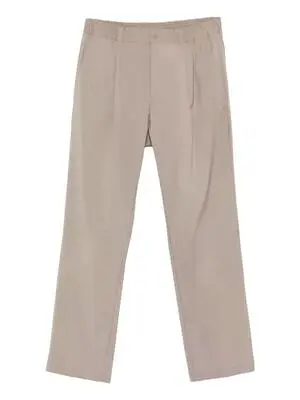 Herno Elasticated Pleated Trousers - Neutrals