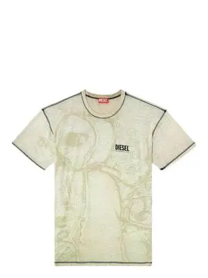 DIESEL Crew-neck T-shirt - Neutrals