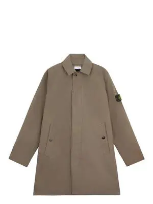 Stone Island Buttoned Coat - Neutrals