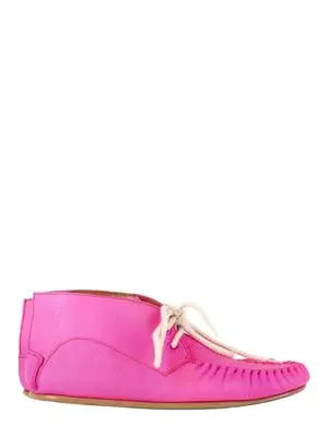 Loewe 2022 Leather Moccasins - Pink