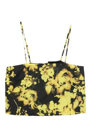 Erika Cavallini Floral-pattern Top - Black