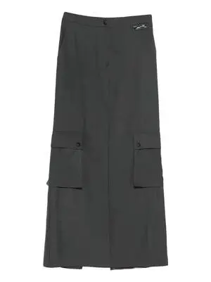 Erika Cavallini Cargo-pocket Maxi Skirt - Grey