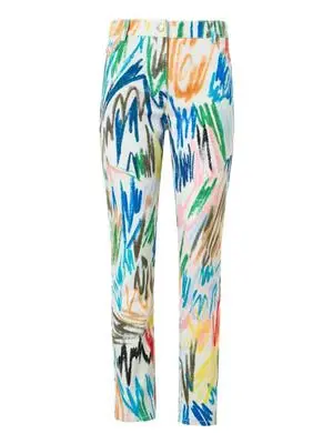 Akris Printed Capri Trousers - White