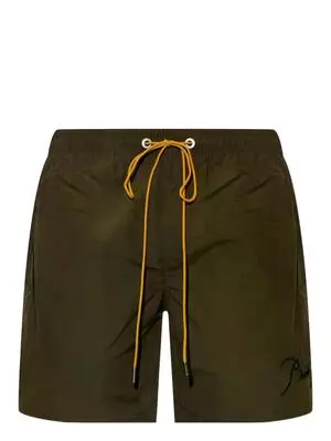 Rhude Drawstring Swim Shorts - Green