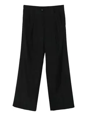N°21 Woven Wide Leg Trousers - Black
