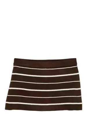 FRANKIES BIKINIS Striped Mini Skirt