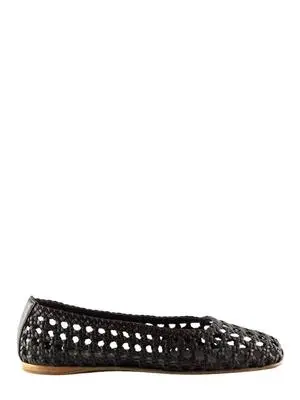 PALOMA BARCELO Woven Ballet Flats - Black
