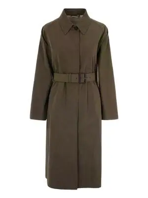 Max Mara Belted Trench Coat - Green