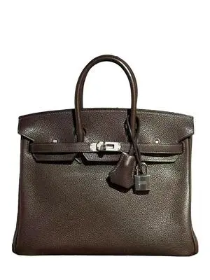 Hermès 2017 25 Birkin Tote Bag - Brown