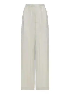 Balenciaga Cupro Trousers - Neutrals