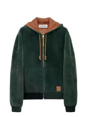Loewe Zip-up Hoodie - Green