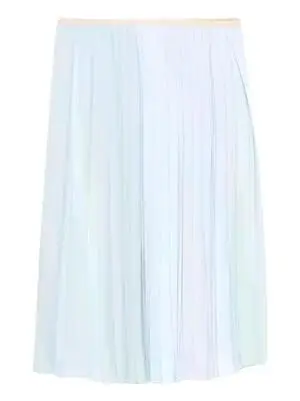 N°21 Pleated Midi Skirt - Blue