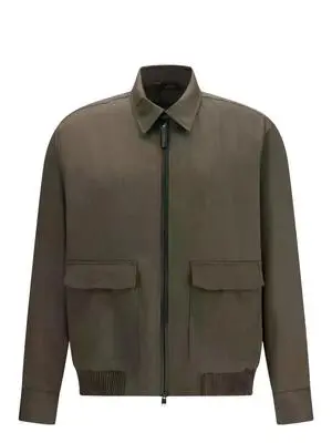 Brioni Long-sleeve Zip Jacket - Green