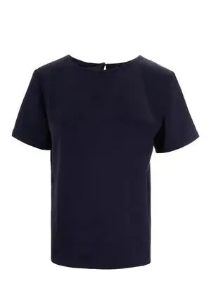 Max Mara Zona Short-sleeve Blouse - Blue