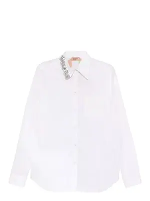 N°21 Collar-embellished Shirt - White