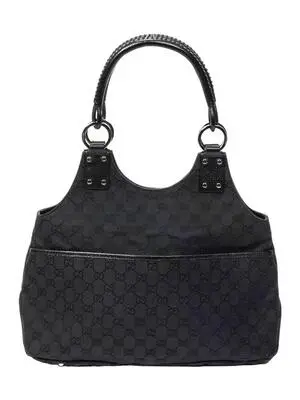 Gucci Medium Monogram Handbag - Black