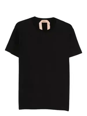 N°21 Logo-detail T-shirt - Black