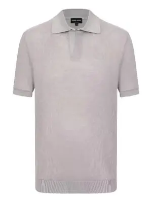Giorgio Armani Short-sleeved Collared T-shirt - Grey