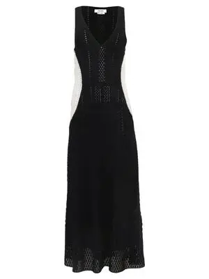 JASON WU Sleeveless Maxi Dress With Macramé Detailing - Black